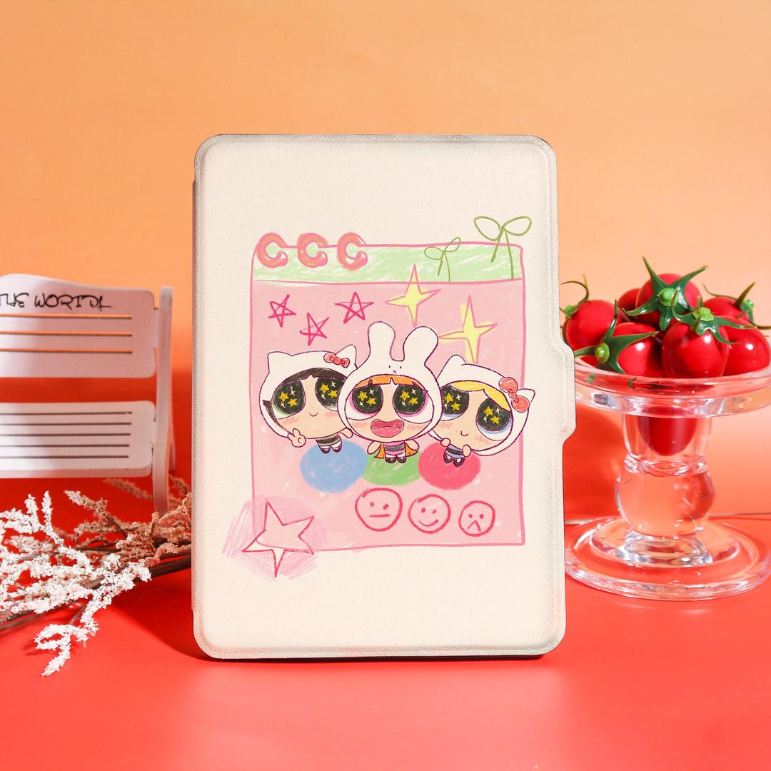 Cute Cartoon Girls Personalized Kindle Paperwhite Case,paperwhite 12th ...