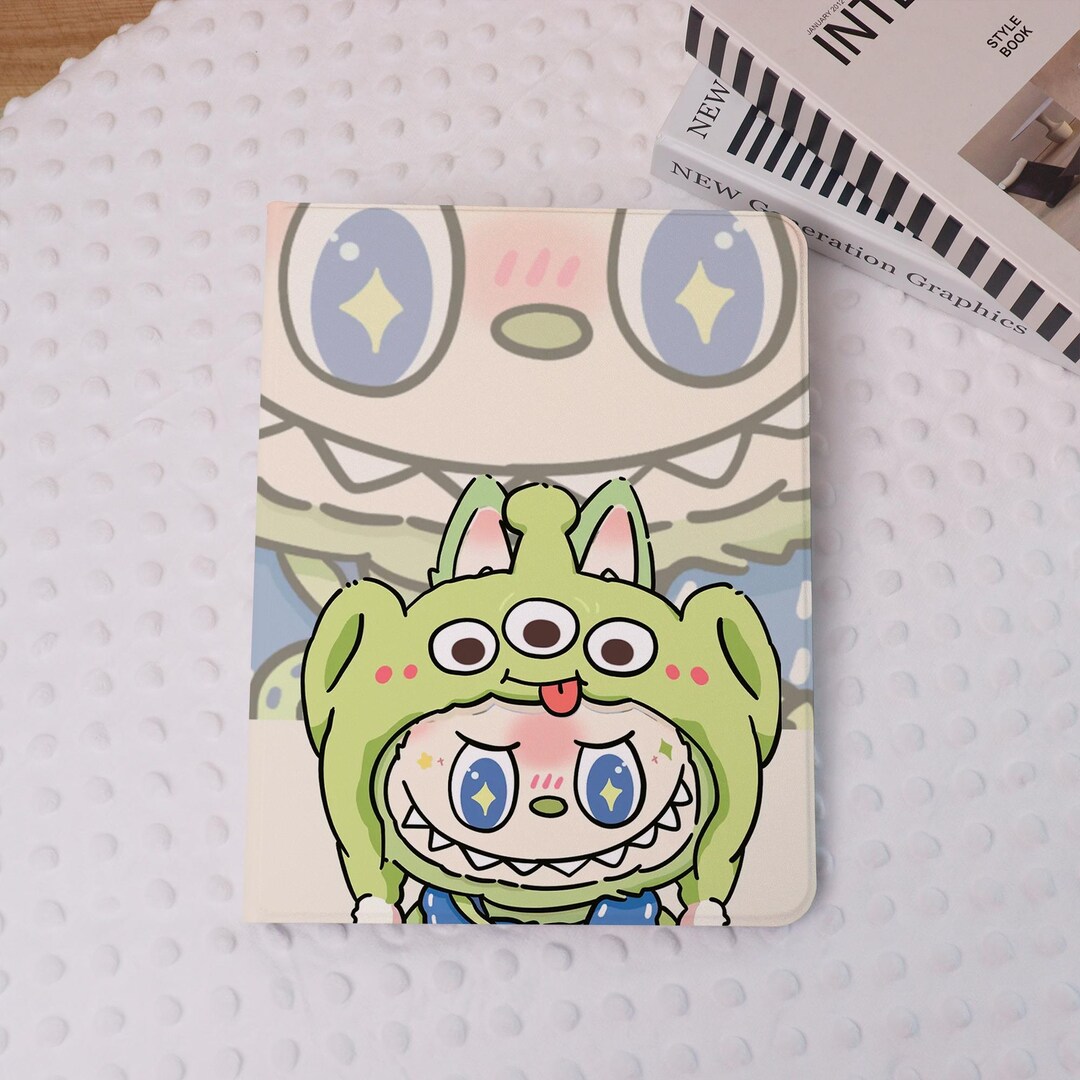 Cute Cartoon Labubu iPad Case Cover for iPad Air 7/6-11"/13", Air 5 ...
