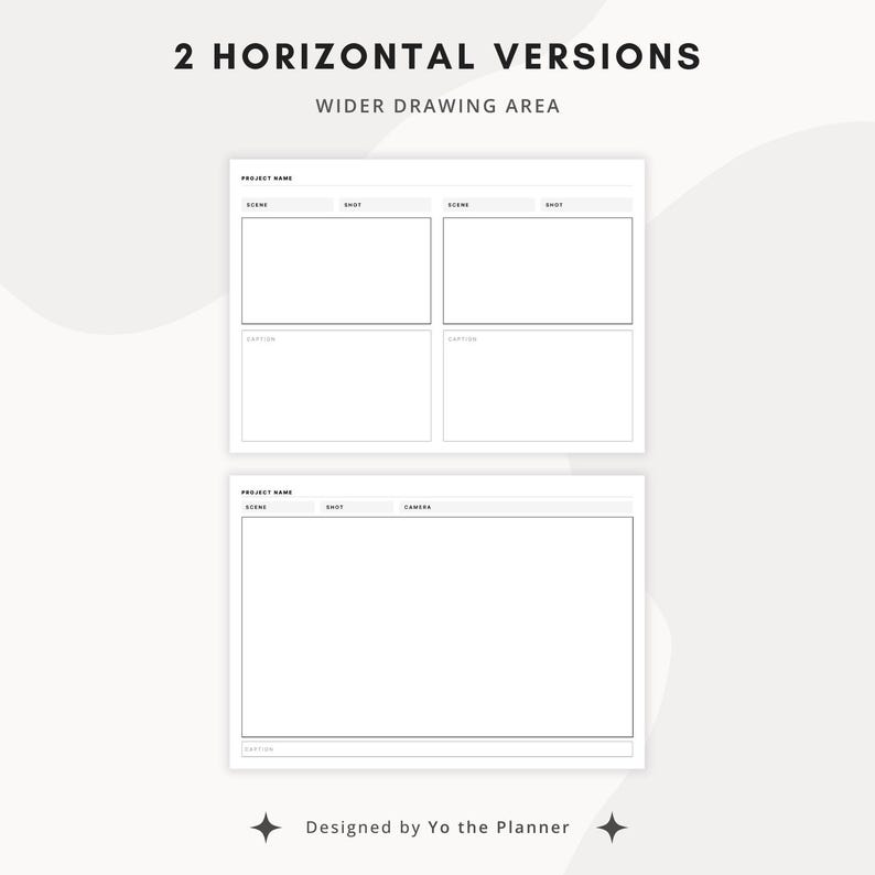 Printable Storyboard Template: Filmmaking & Animation Planner (PDF) - Etsy