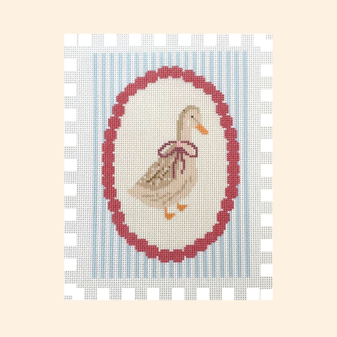 Nursery Duck Printed Needlepoint Canvas - Etsy