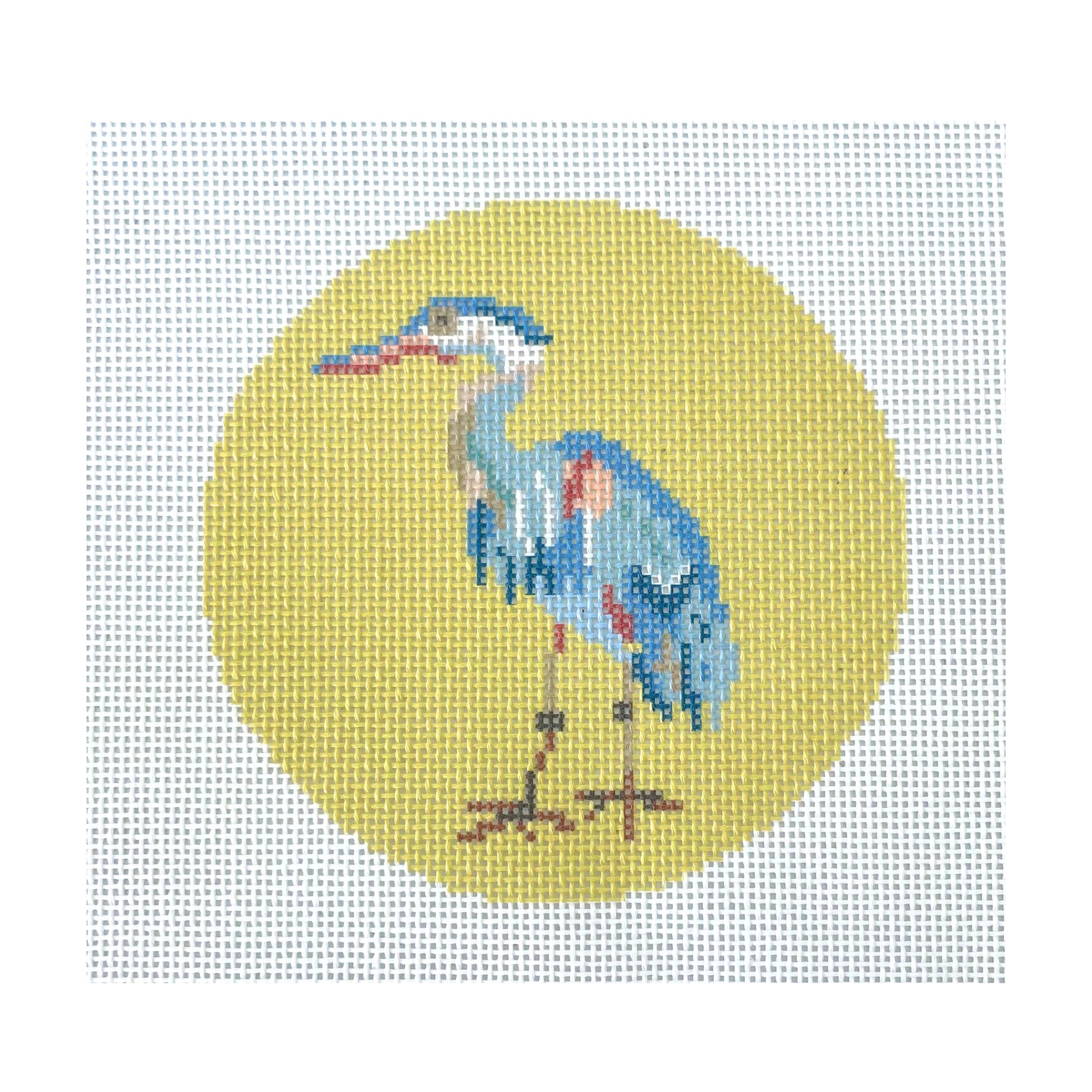 Heron Printed Needlepoint Canvas - Etsy