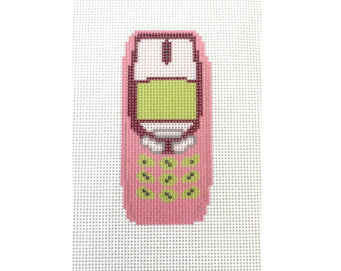Y2k Nostalgia Cell Phone - Printed Needlepoint Canvas - Etsy
