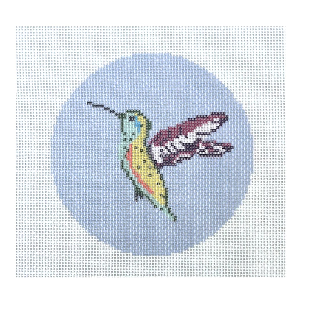 Hummingbird Printed Needlepoint Canvas - Etsy