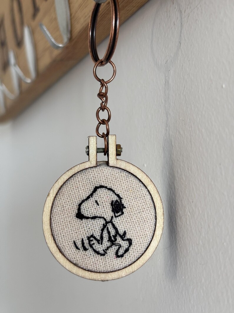 Snoopy Embroidered Keychain- Bag Accessories | Keys Accessories | Charm ...