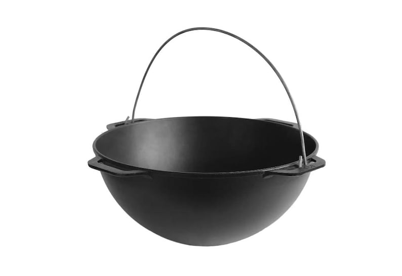 Heavy-duty 1.58 Gallon Cooking Cauldron, Kazan With Hanging Handle for ...