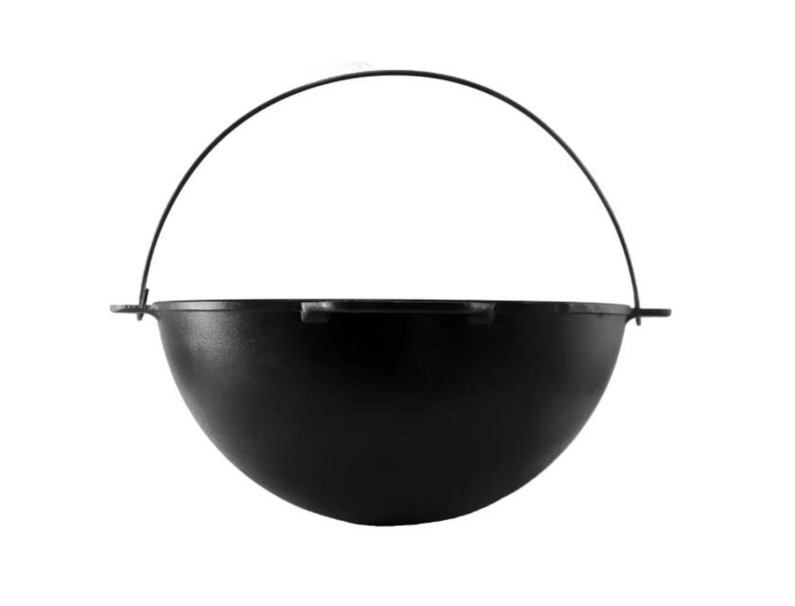 Traditional Asian Kazan for Open Fire Cooking, Outdoor Cast Iron ...
