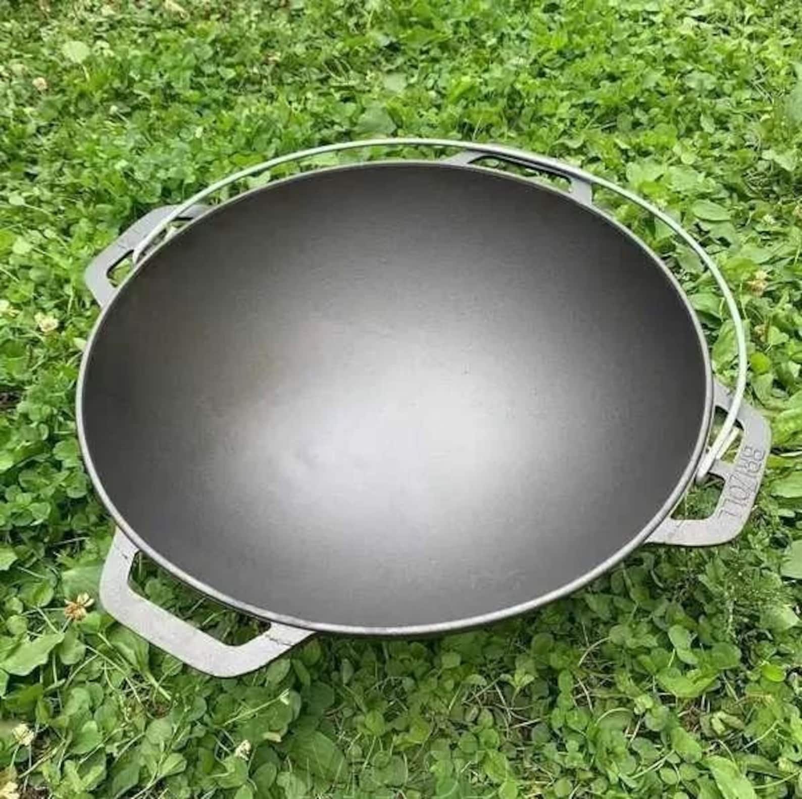 Heavy-duty 1.58 Gallon Cooking Cauldron, Kazan With Hanging Handle for ...