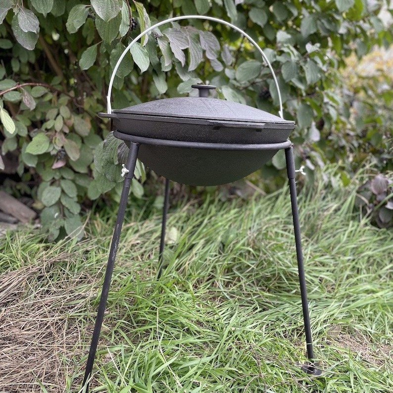 Traditional Cast Iron Cooking Cauldron 12L – Heat-resistant Kazan for ...