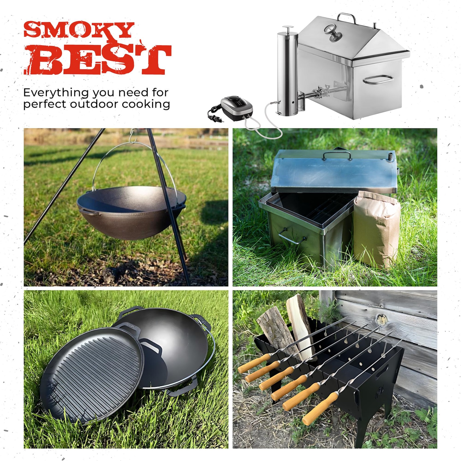 8L Heavy-duty Cast Iron Tourist Kazan Pot With Lid, Outdoor Cast Iron ...