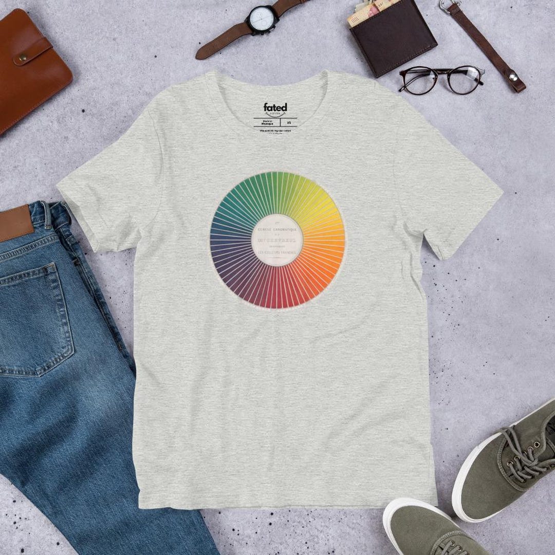 Michel Chevreul Color Wheel Unisex T-shirt Color Theory and Art Design ...
