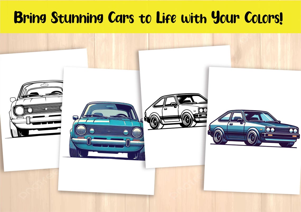 30 Car Coloring Pages | Printable Classic & Modern Vehicles | Fun ...