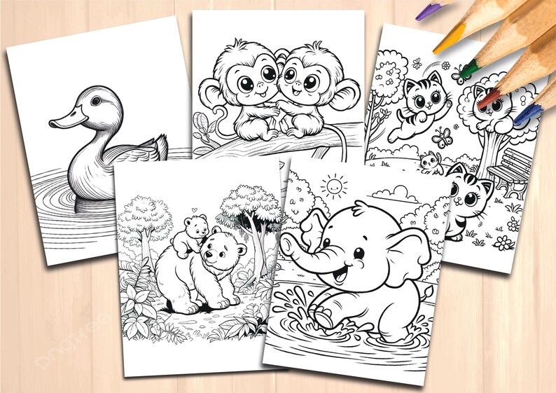 56 Printable Animals Coloring Pages for Kids | Fun & Easy, Educational ...