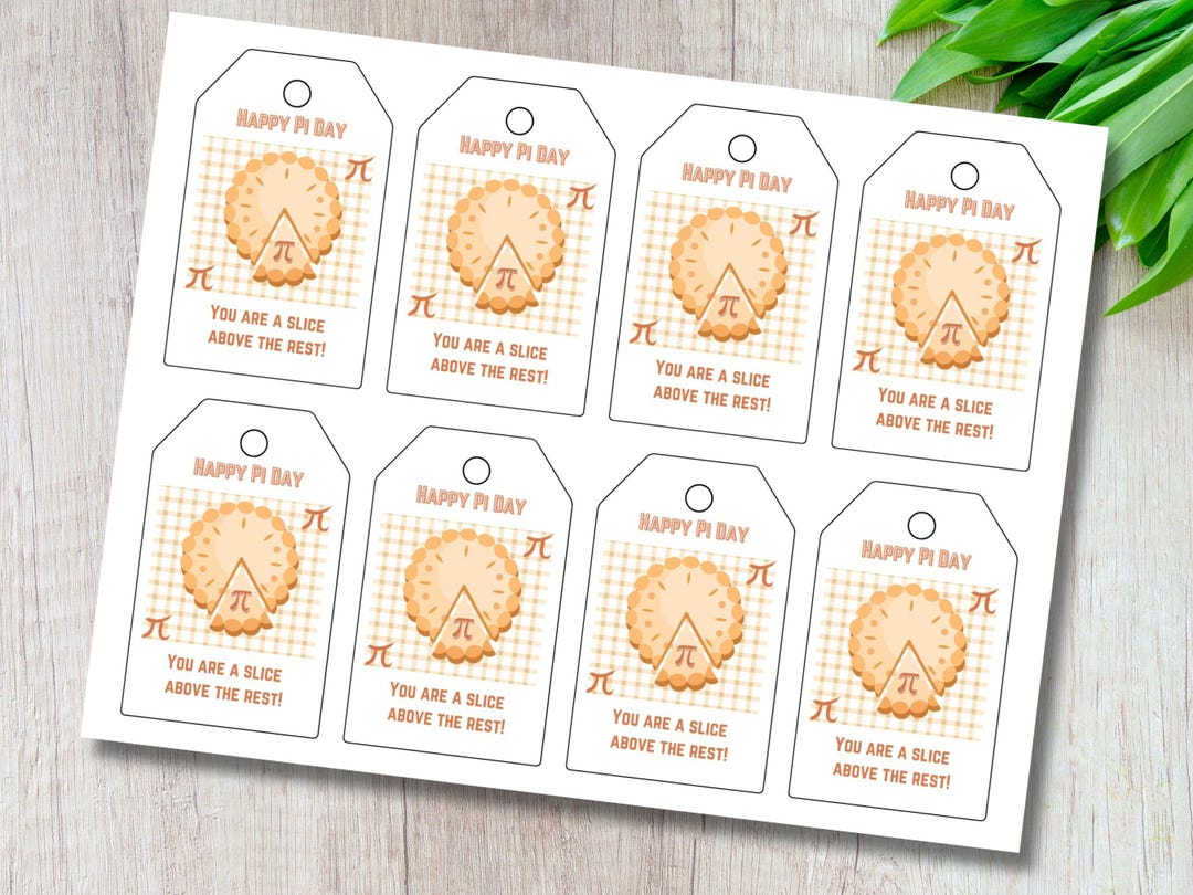 Celebrate Pi Day With a Printable Tag Perfect for a STEM Teacher, Math ...