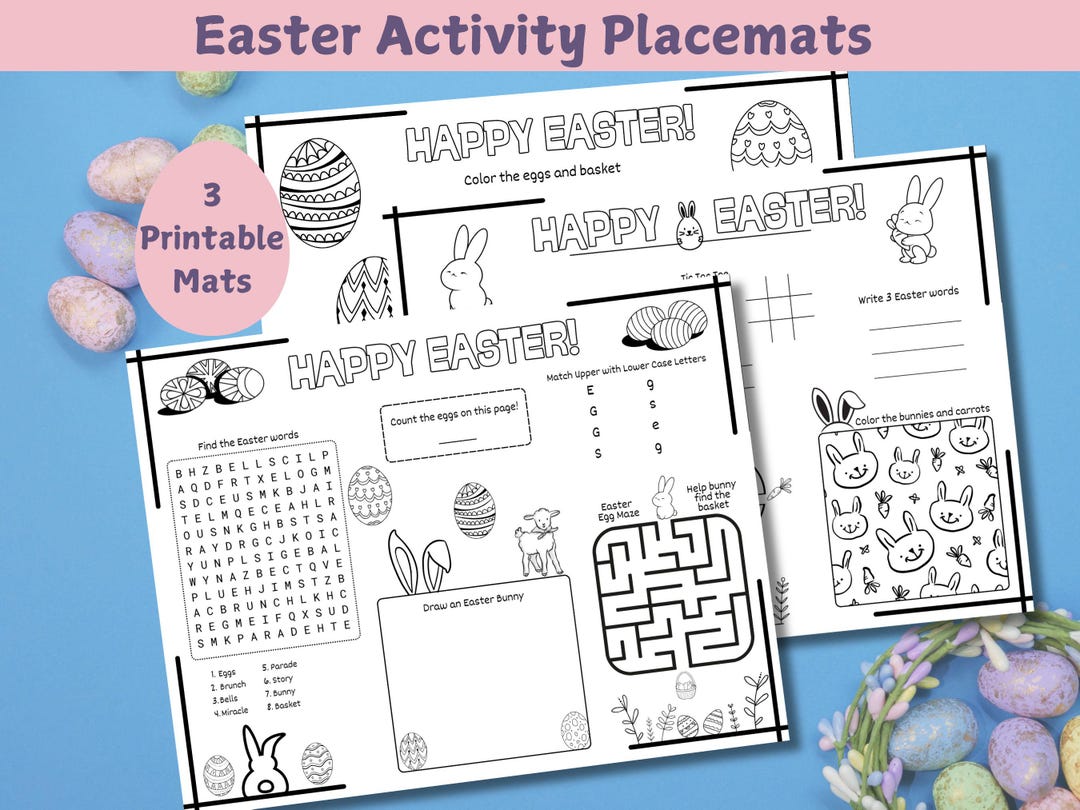Printable Easter Activity Sheet to Keep Kids Entertained, Easter Kids ...