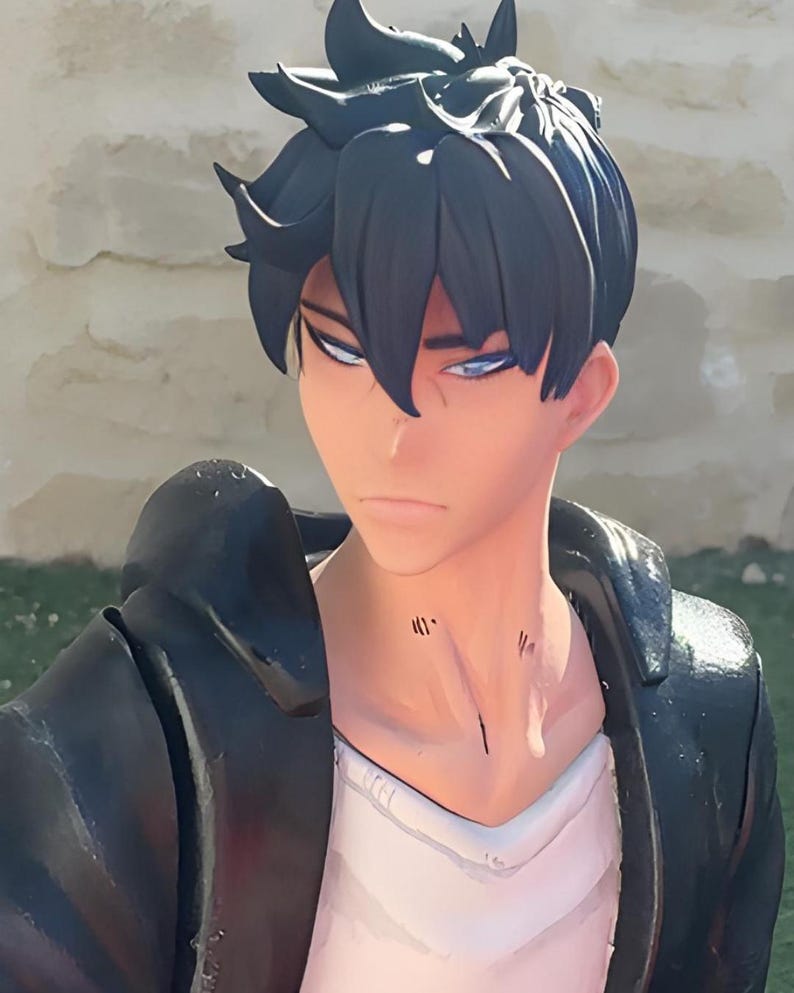 Solo Leveling Sung Jin Woo | Solo Leveling | Hand-painted 3D Printed ...