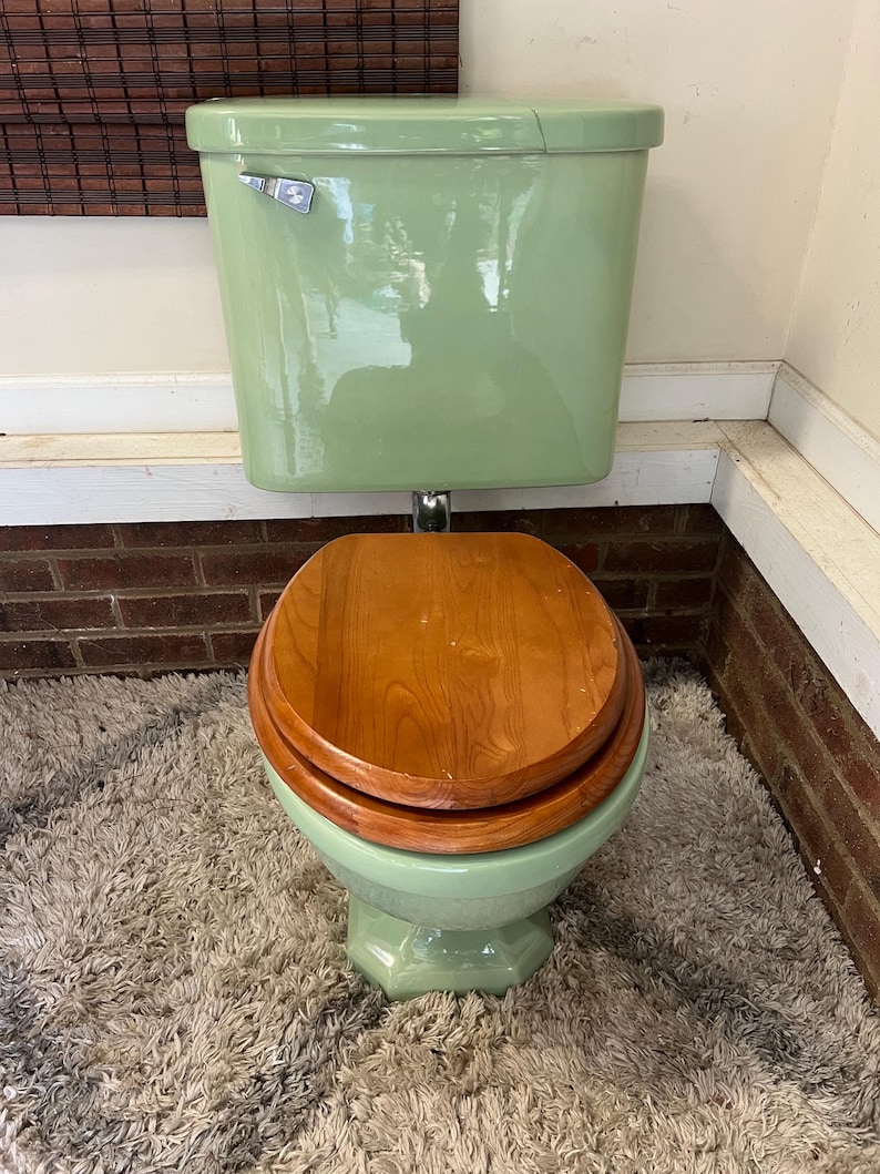 Antique 1928 American Standard Tiffin Porcelain Wall Mounted Toilet ...