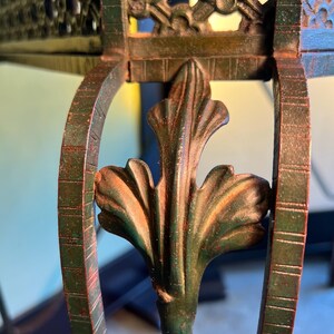 Antique 1920's Fer Forge French Wrought Iron Art Deco Console Table ...