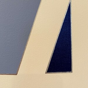 Abstract Cubism Heart Original Acrylic Painting on Canvas Suprematism ...