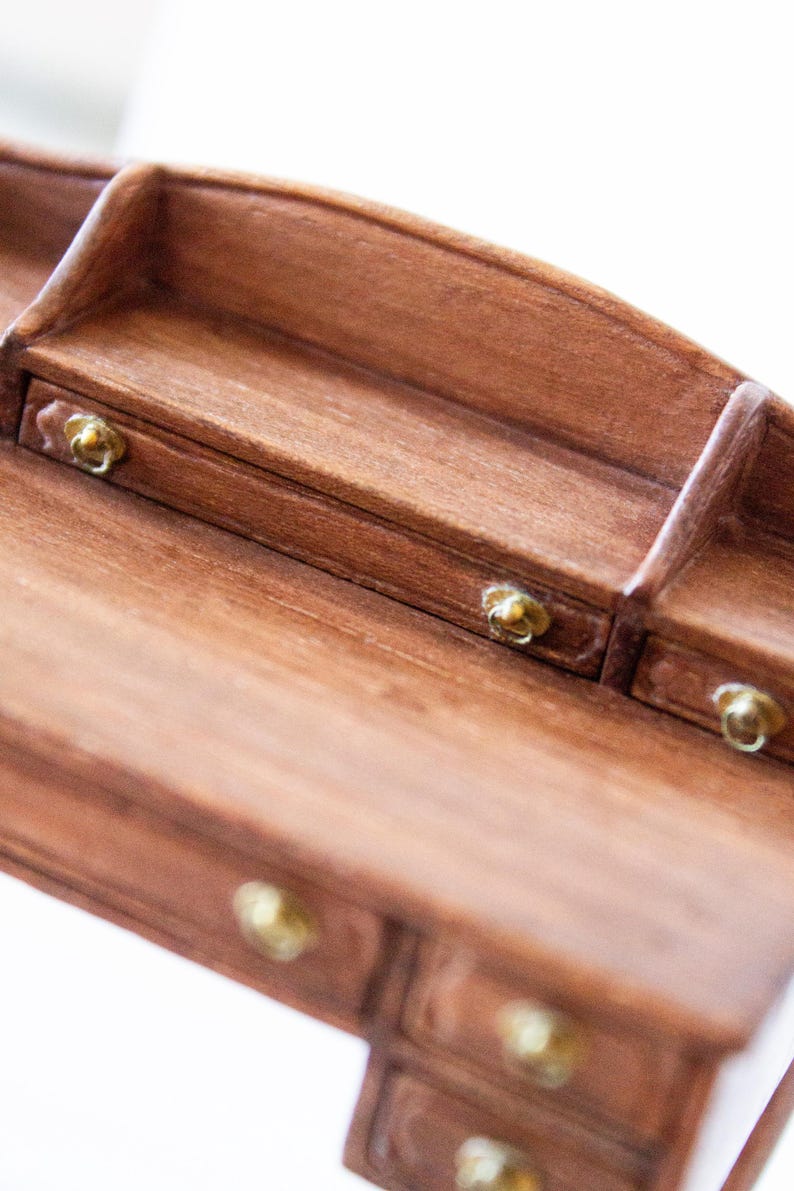 Handcrafted 1:12 Miniature Desk - Etsy