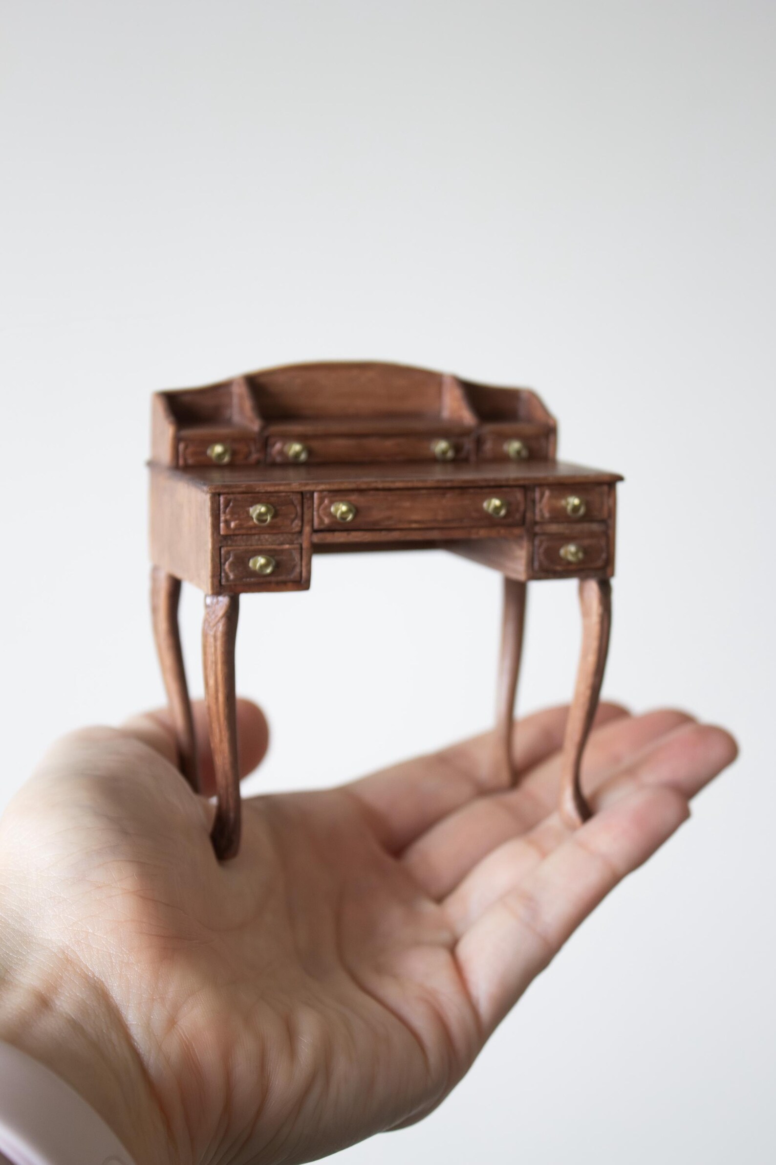 Handcrafted 1:12 Miniature Desk - Etsy