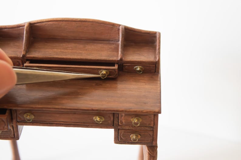 Handcrafted 1:12 Miniature Desk - Etsy