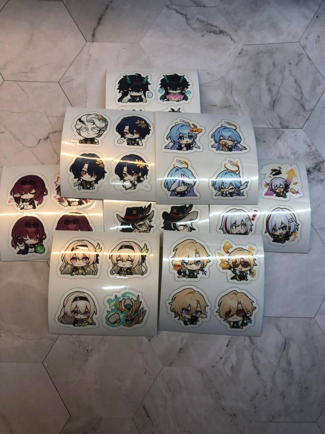 Honkai Star Rail Characters Set Stickers Kafka, Imbibitor, Lunae, Topaz ...