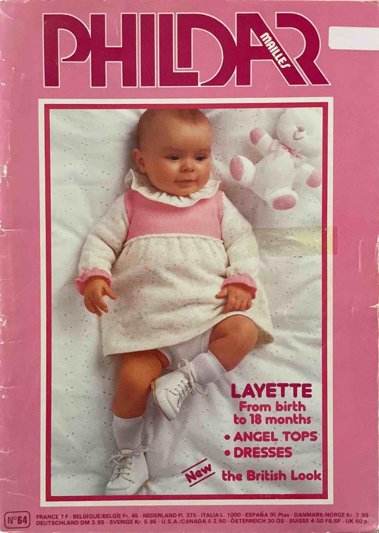 Phildar Magazine 1978 No.64 - From Brith to 18 Months - Etsy