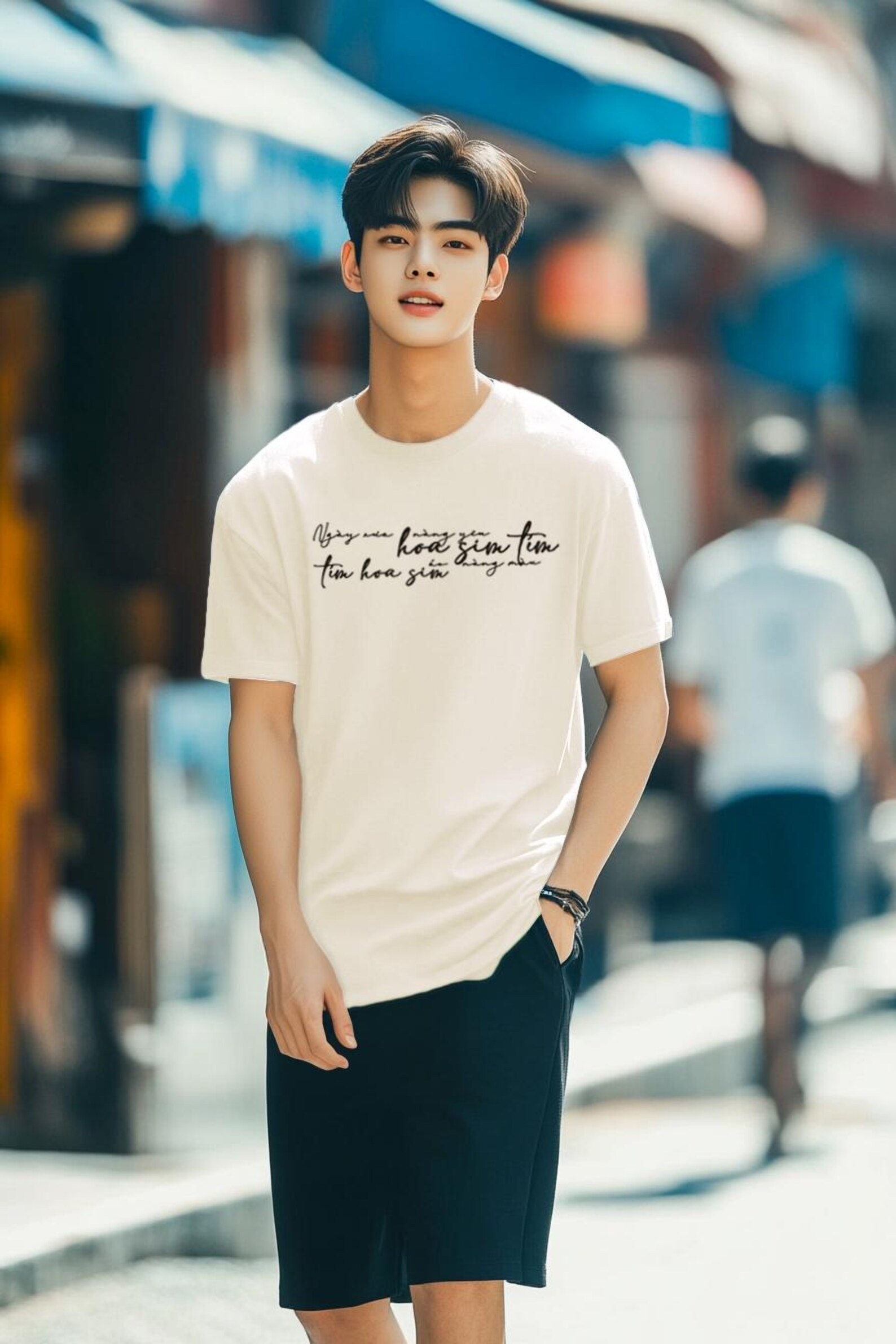 VIETNAMESE CALLIGRAPHY Soft Cotton Unisex T-shirt, Couple Shirts ...