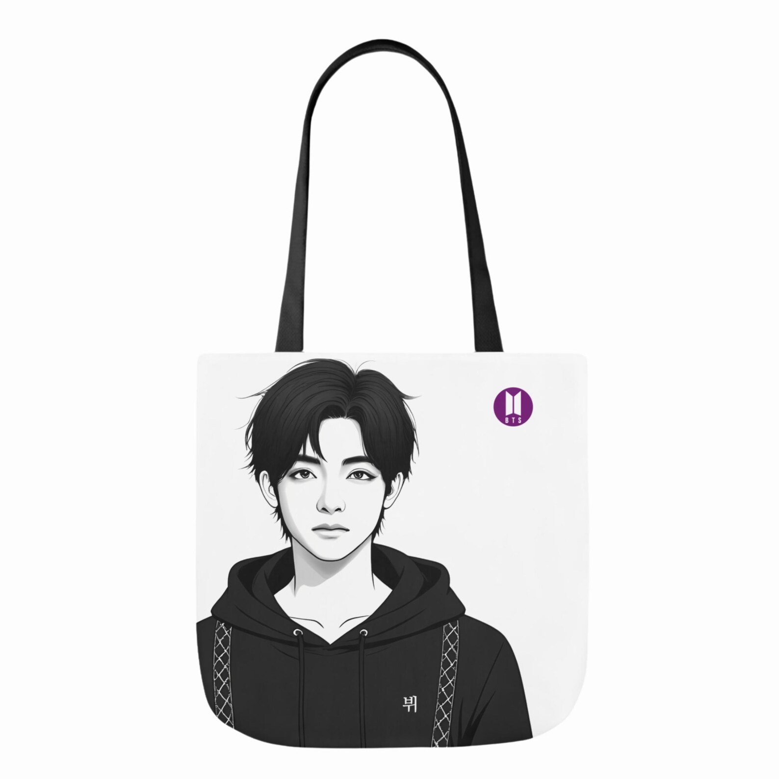 BTS V Tote Bag – Kim Tae-hyung Premium Print Double-sided Canvas Bag ...