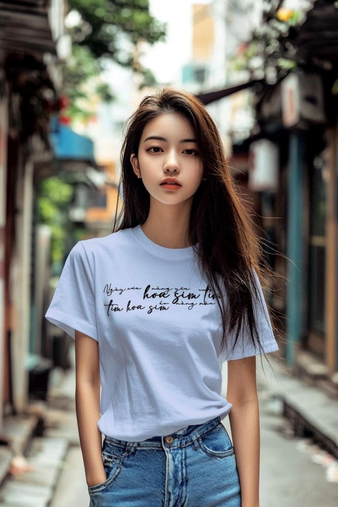 VIETNAMESE CALLIGRAPHY Soft Cotton Unisex T-shirt, Couple Shirts ...