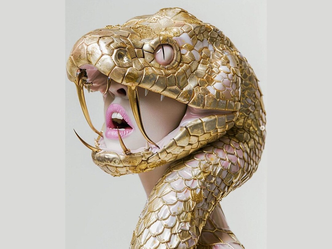 Snake Headpiece Anaconda Helmet Halloween Headdress Photoshoot Props - Etsy