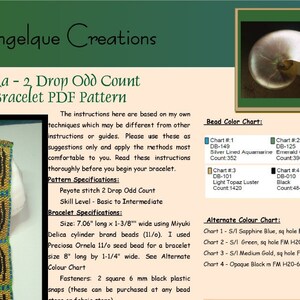 Beaded Pattern - Eye of Ra, 2 Drop ODD COUNT Peyote PDF Pattern, Gold ...