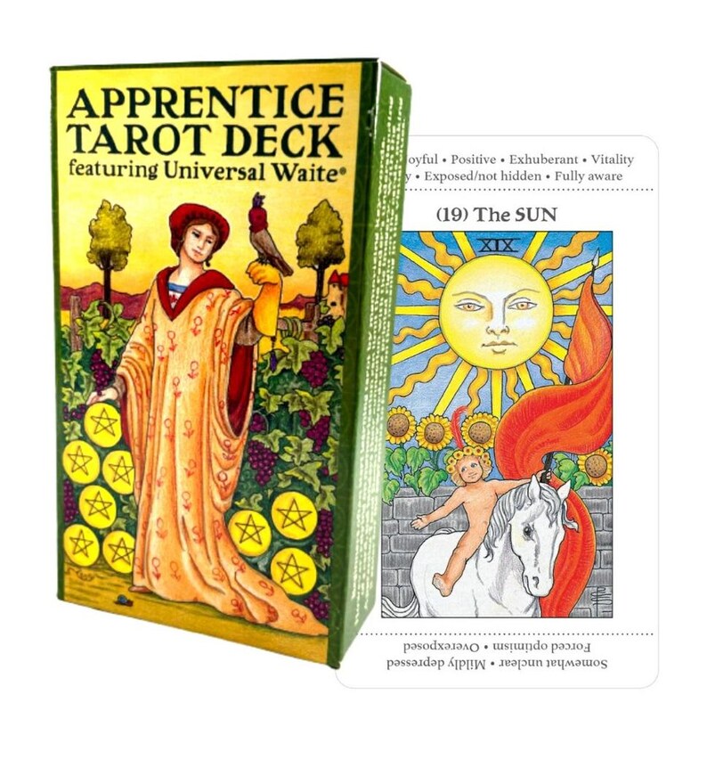 Apprentice Tarot Deck Tarot US Games Systems 80 Cards Instruction Tarot ...