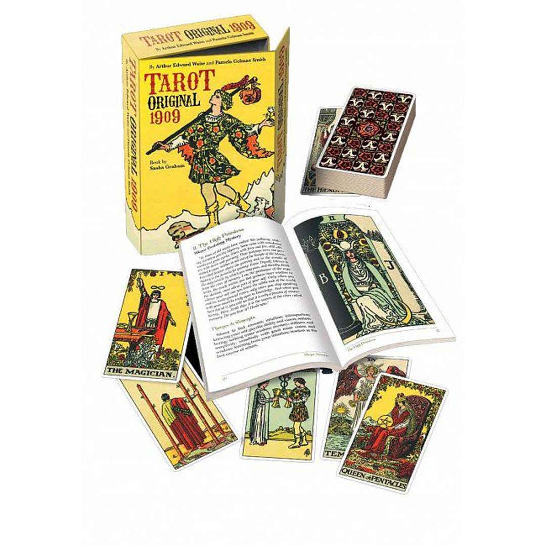 Tarot Original 1909 Kit. Lo Scarabeo 78 Cards + Book Tarot Rider Waite ...