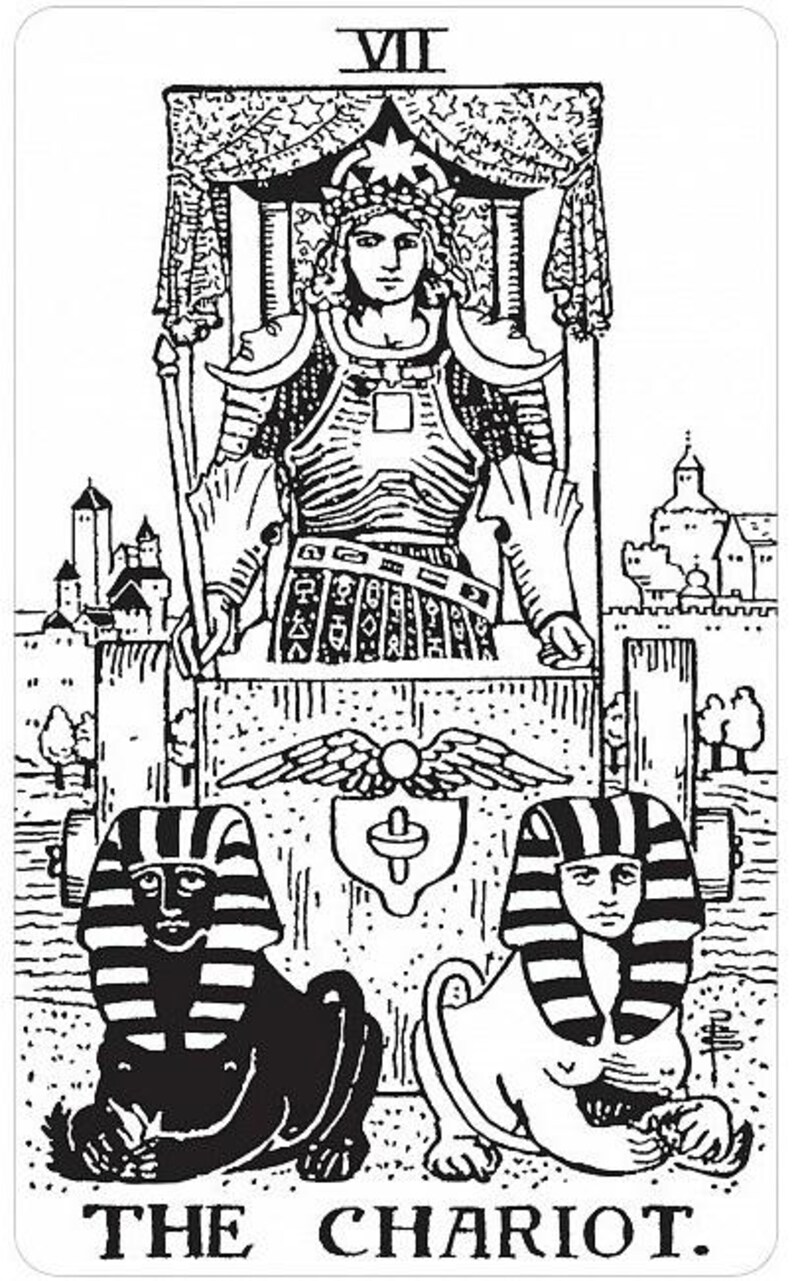Black & White Rider Tarot 78 Cards US Games Systems + Instruction Tarot ...