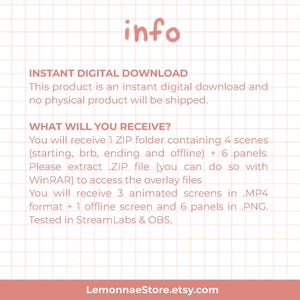 CUTE BEDROOM Animated Stream Scenes Panels Package twitch Aesthetic ...