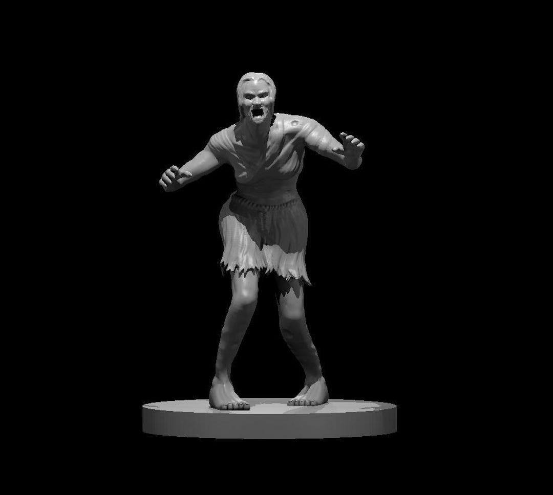 Zombies Set 1 - Dnd Mini Pack | MZ4250 | 3D Printed Undead Miniatures ...