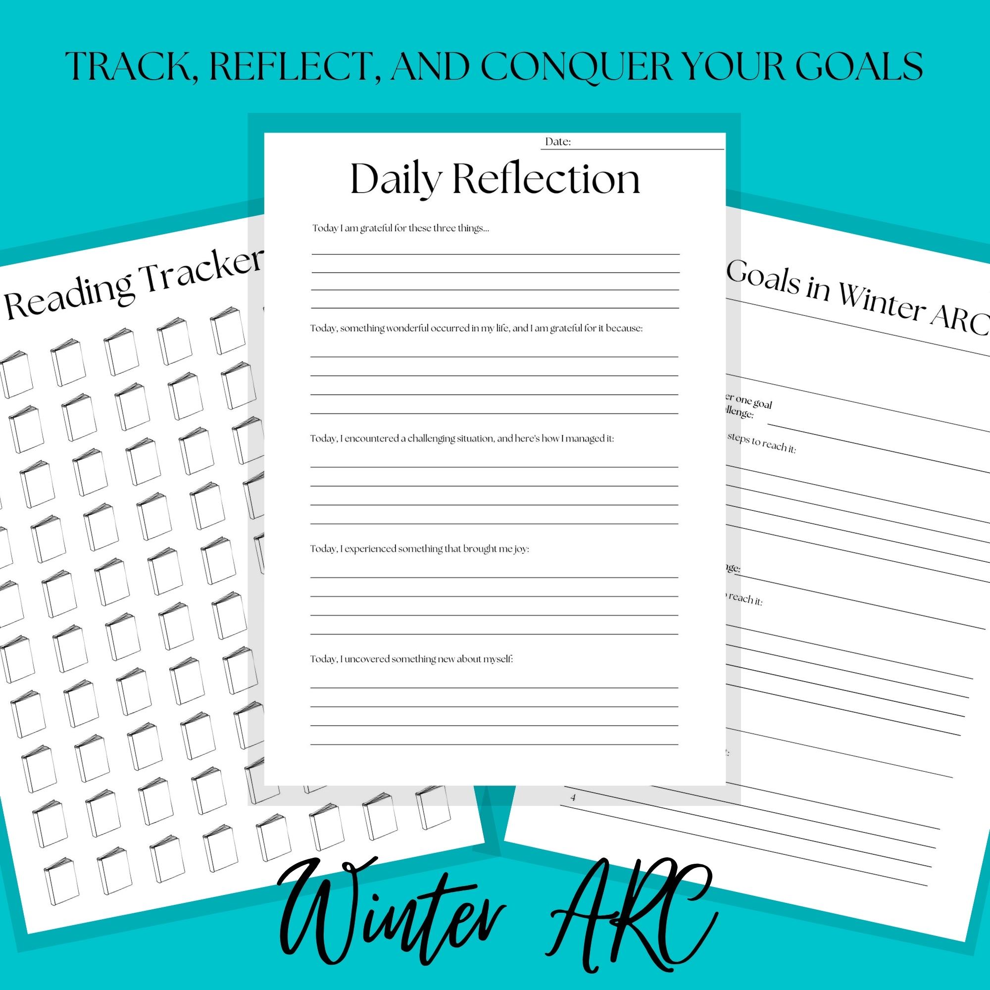 Winter ARC Journal | Printable Digital Planner | Daily & Weekly Goal ...