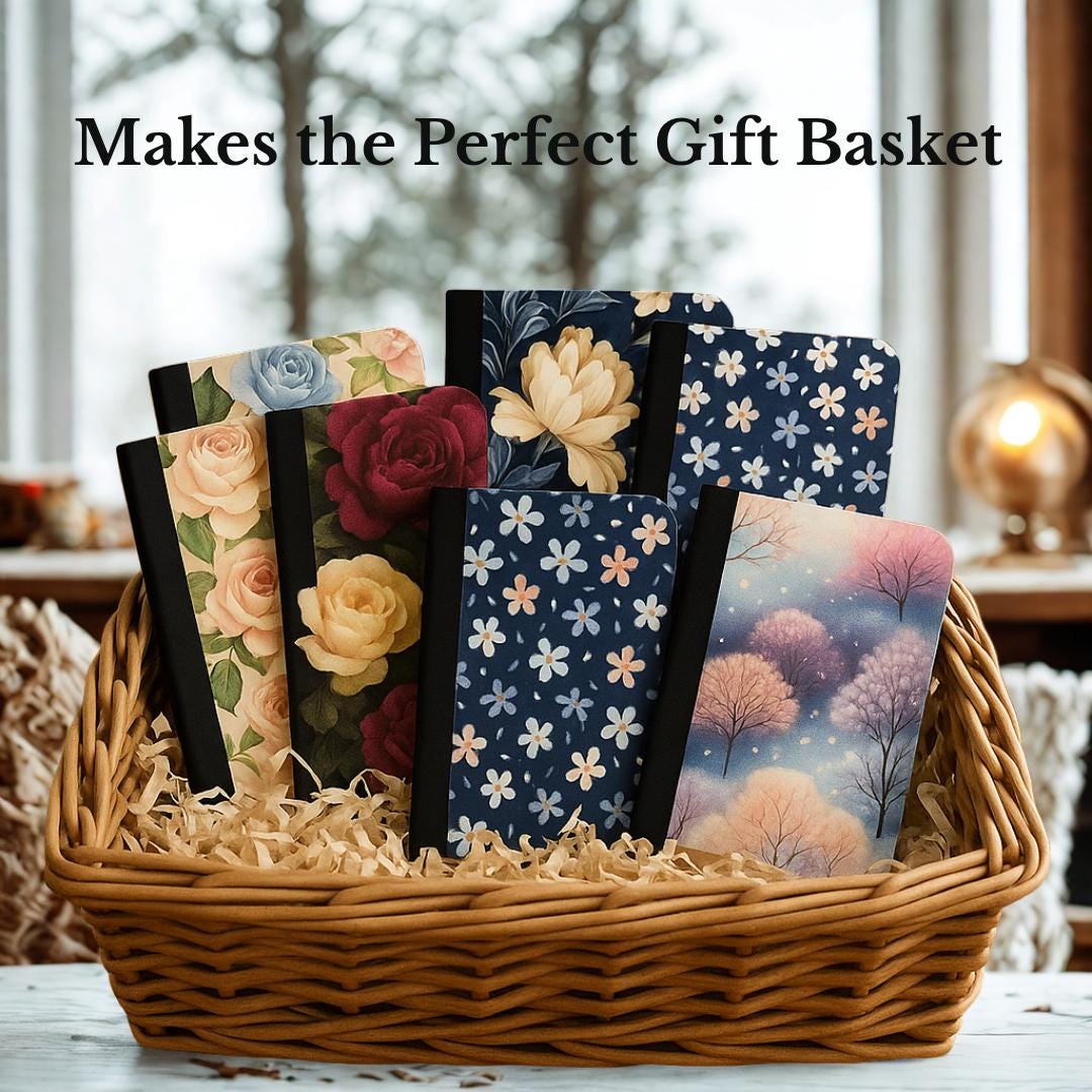 Mini Composition Notebook Template Floral Print Mini Composition ...