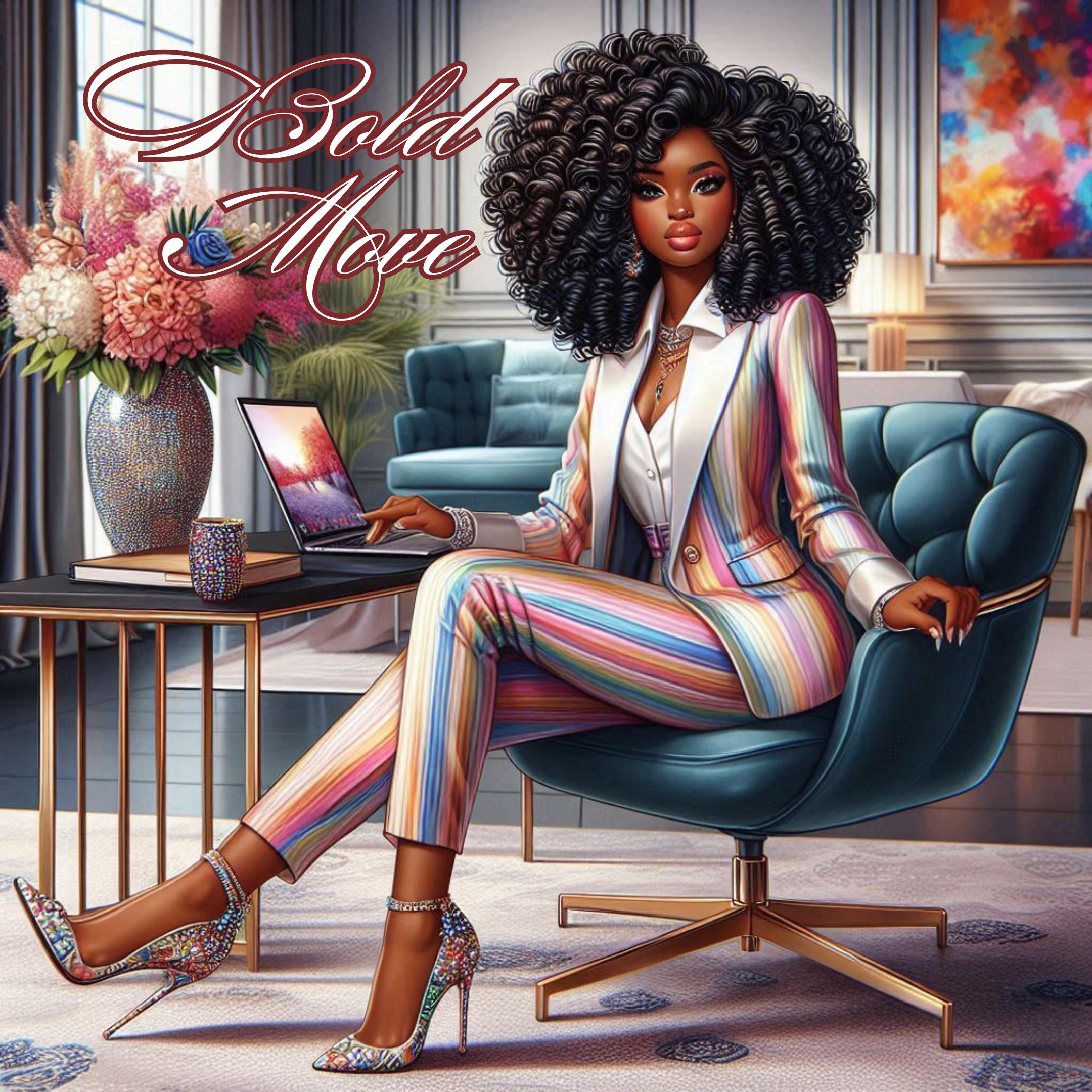 Beautiful African American Women Bosses Office Scene Images PNG - Etsy