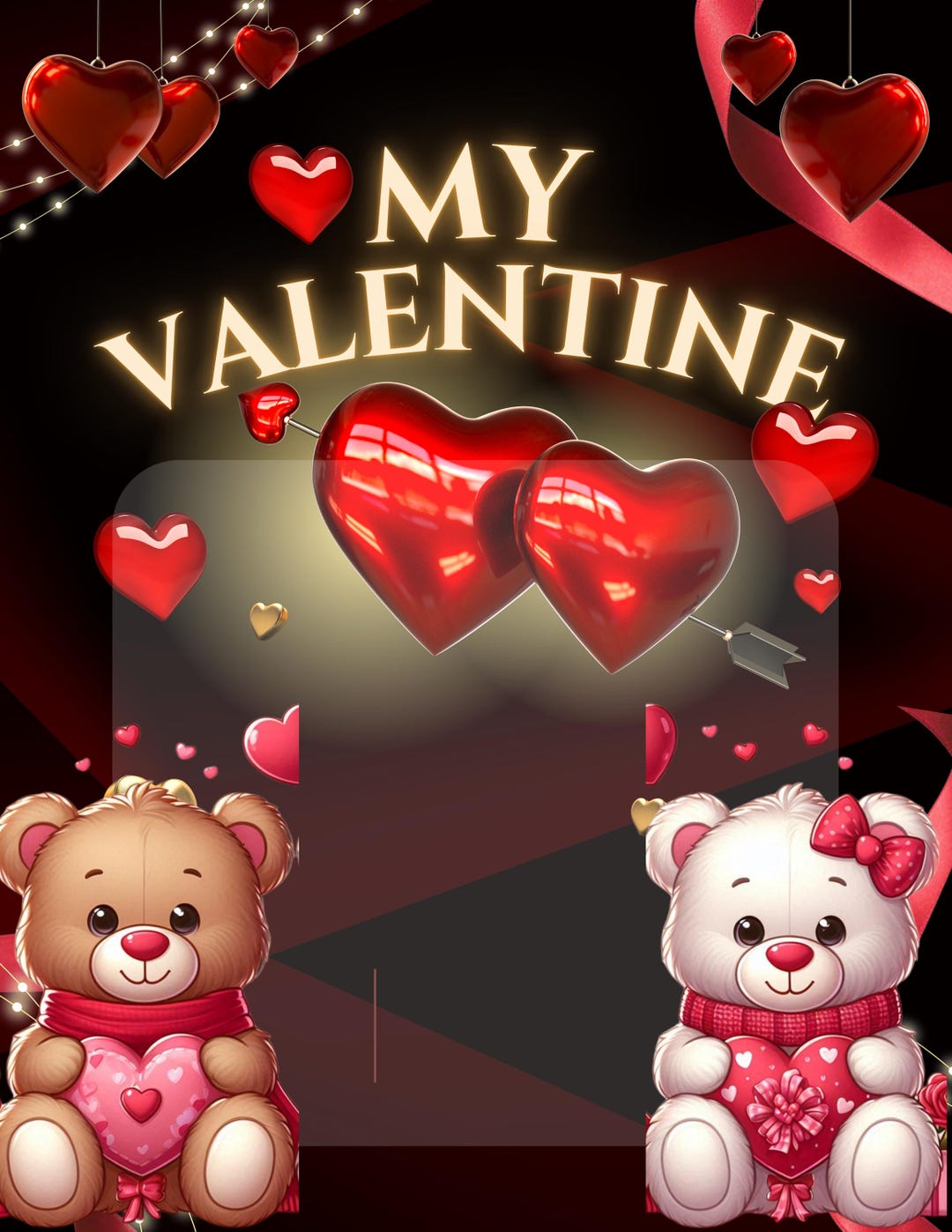 Valentines Day Candy Gift Card 8x11 - Etsy