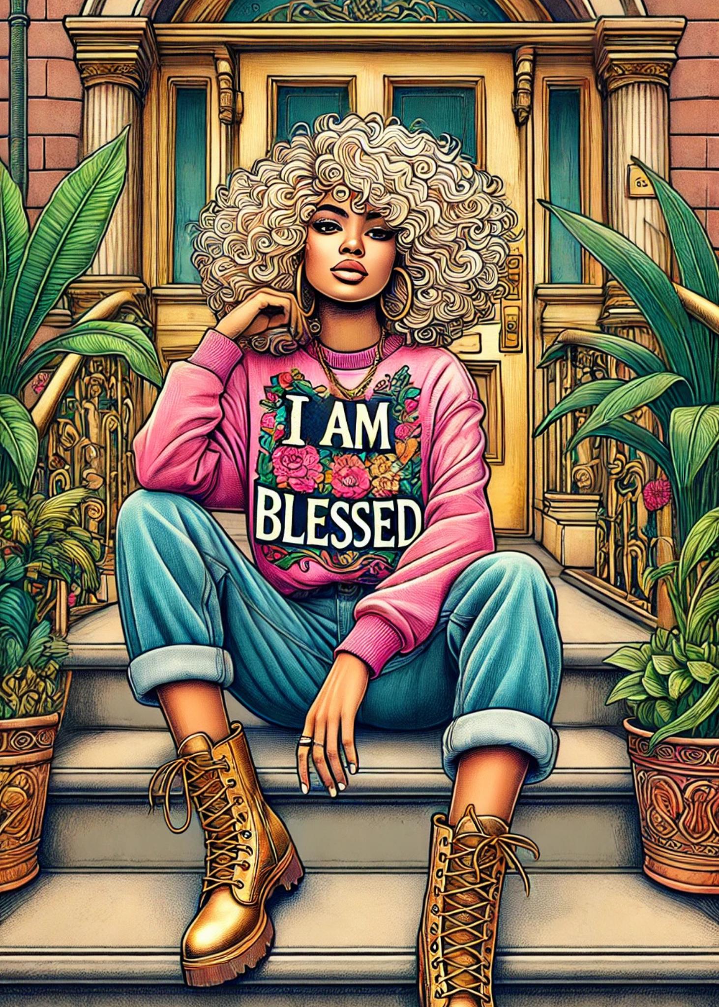 I Am Blessed Female Journal Book Cover Images With Bonus Printify Book ...