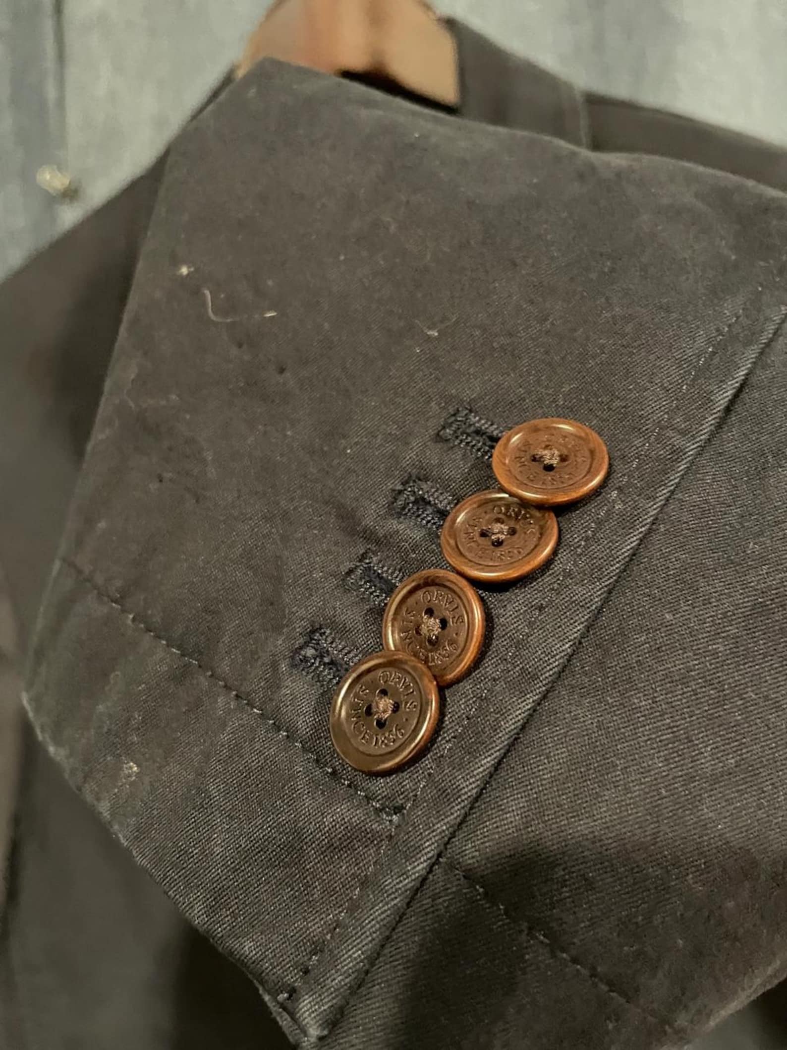 Rugged ORVIS Cotton Navy Sport Coat | 44R Regular | Made-in-portugal ...