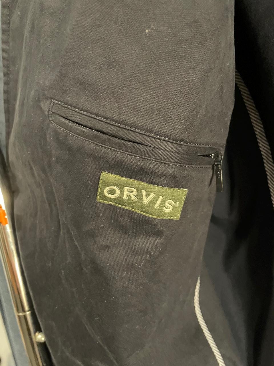 Rugged ORVIS Cotton Navy Sport Coat | 44R Regular | Made-in-portugal ...