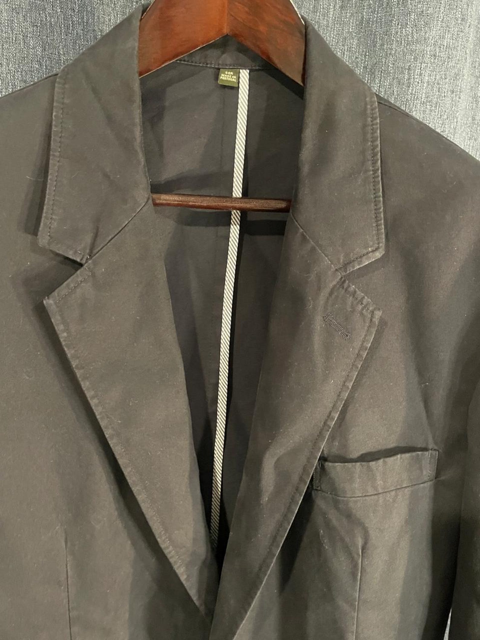 Rugged ORVIS Cotton Navy Sport Coat | 44R Regular | Made-in-portugal ...