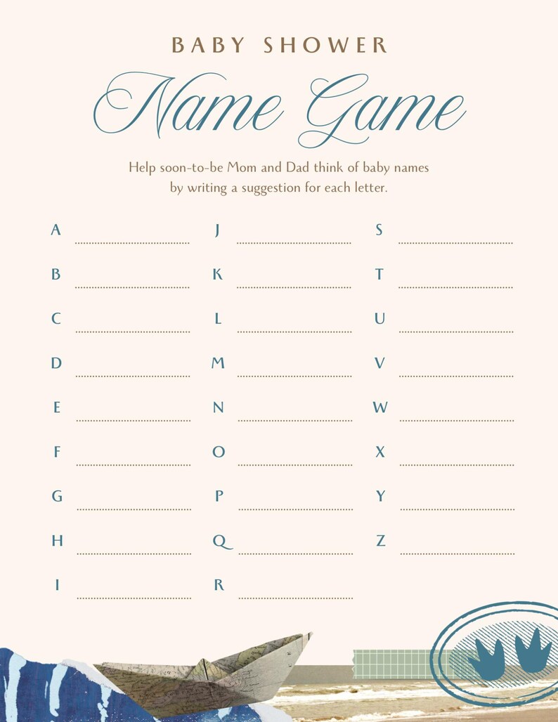 Baby Shower Game Ideas Bundle Digital Download - Etsy