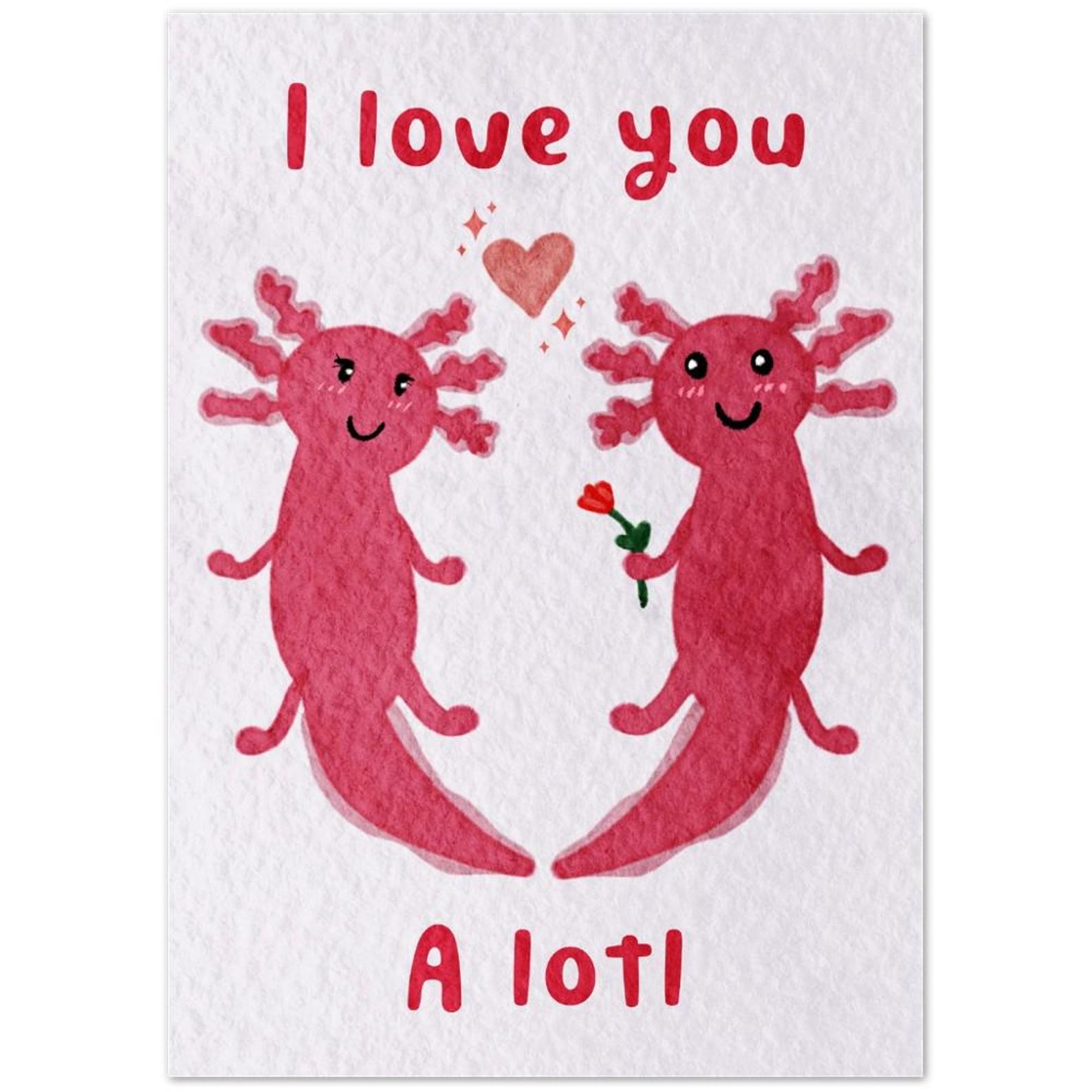 I Love You a Lotl Anniversary/ Valentines Card Pack of 10 Greeting ...