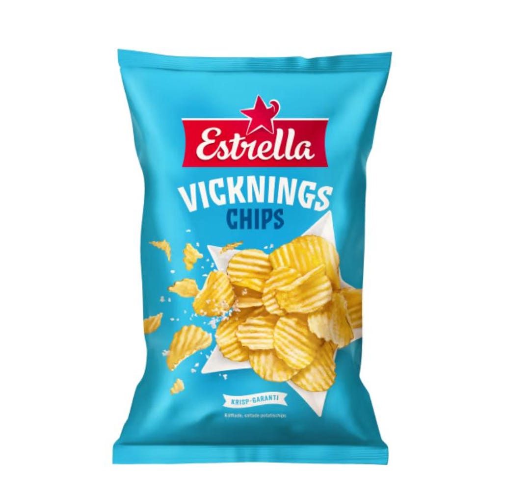 Swedish Chips, Estrella Vicknings Chips 275g Best Fredagsmys, Snacks ...