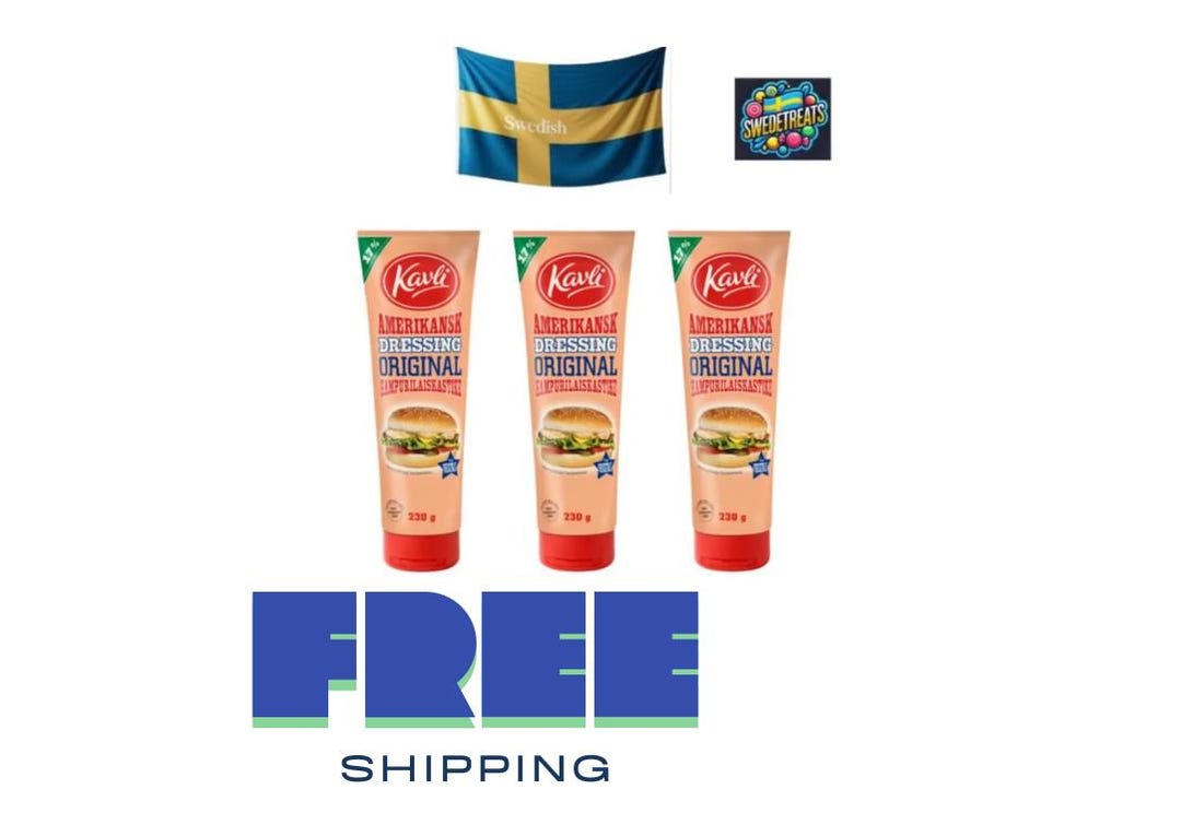 Kavli American Dressing Original 230g , Creamy Dressing Ideal for Hamburgers Salads & Sandwiches ...