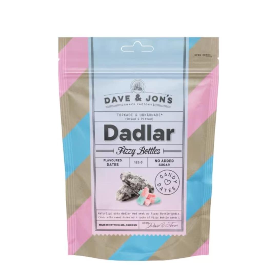 Healthy Snack Dave and Jons Dadlar Fizzy Bottles - Date-infused Fizzy ...
